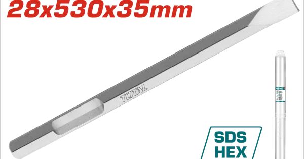 TOTAL 65型扁鑿 28*520*35mm (TAC153428112)