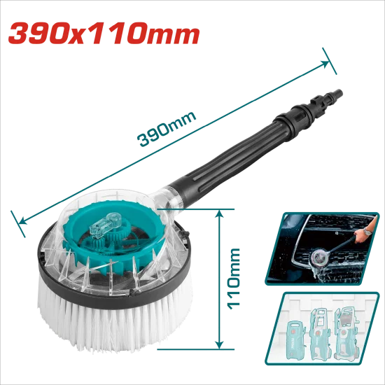 TOTAL 洗車機一體式旋轉刷 390*110mm (THRB8702)
