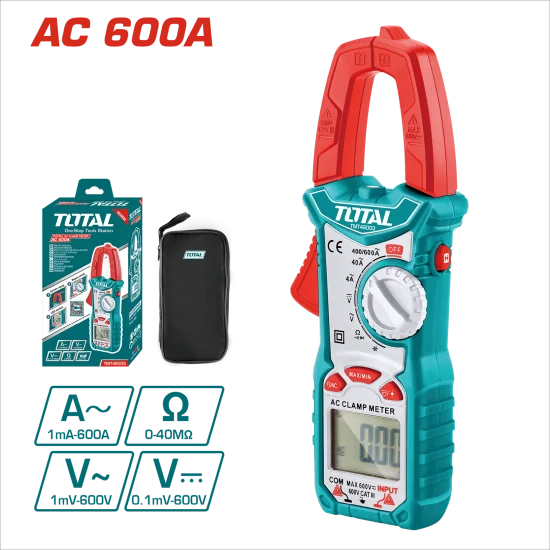 TOTAL 數位鉗形電表 600A (TMT46003)