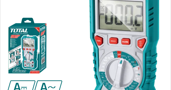 TOTAL 數位萬用電表 1000V (TMT47503)