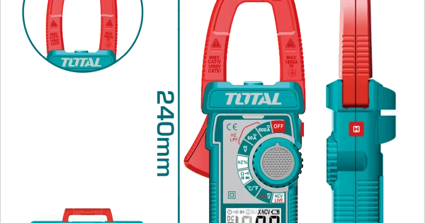 TOTAL 交流/直流兩用鉗錶 600A (TMT766002)