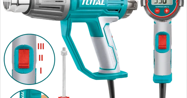 TOTAL 高功率熱風槍 1600W 數位調溫 (UTB16056)