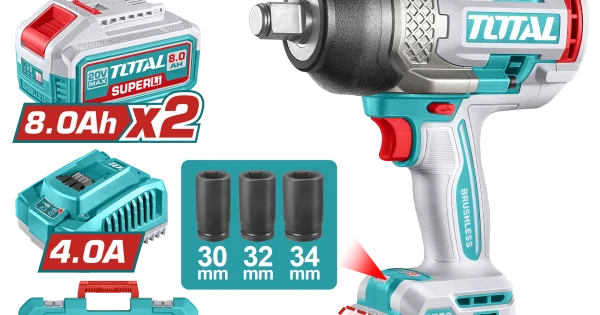 TOTAL 20V 超強力鋰電無刷衝擊板手 1750N.m (UTIWLI20175)