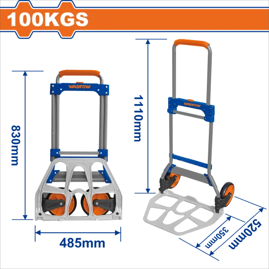 WADFOW 二輪可折疊手推車 耐重 100KG (WWB9A10)